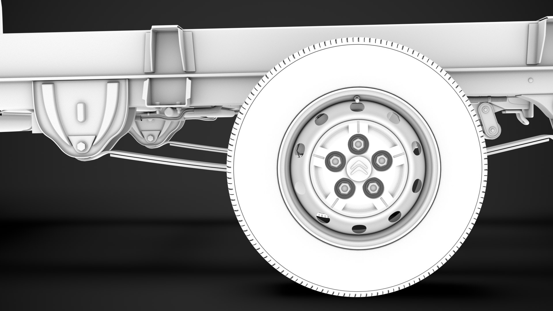 3D citroen jumper relay chassis - TurboSquid 1456106