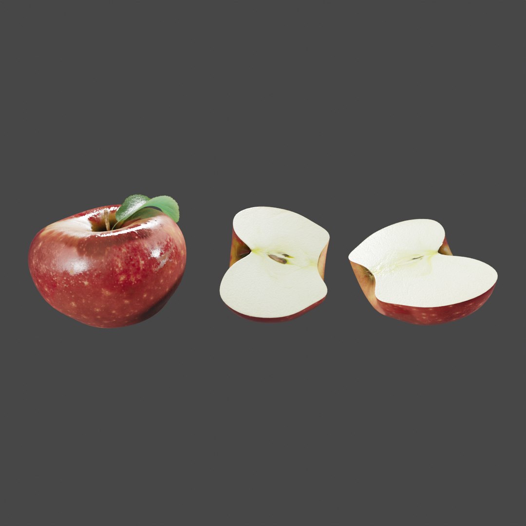 Apple cut 3D model - TurboSquid 1481876