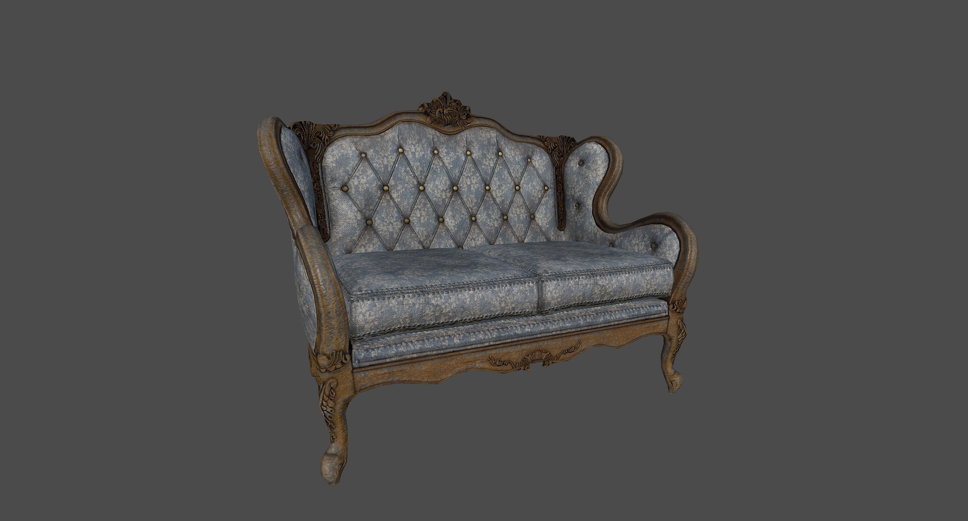 3D Divan Antique - TurboSquid 1663538