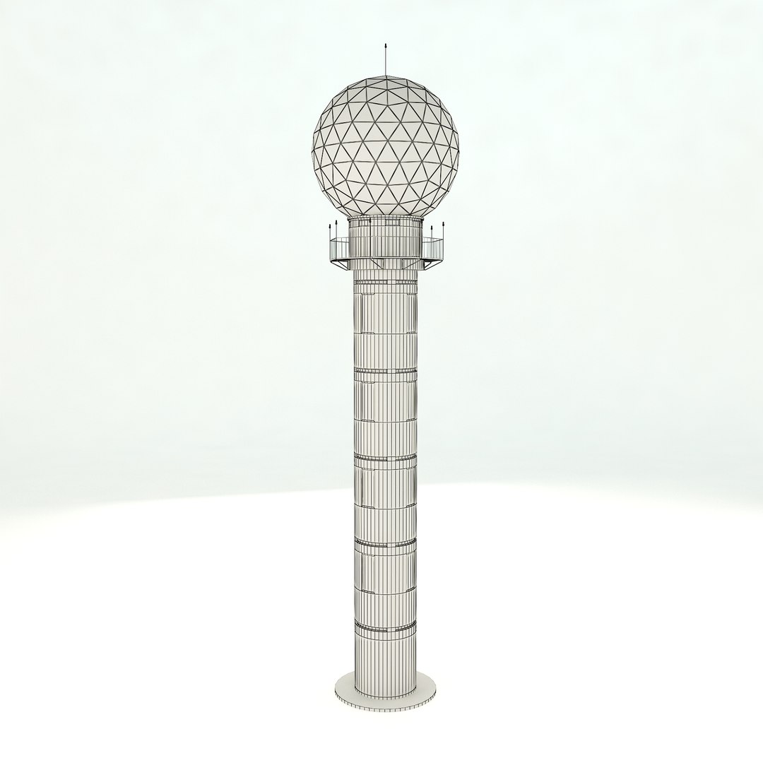 Weather Radar Tower 3D Model - TurboSquid 1645124