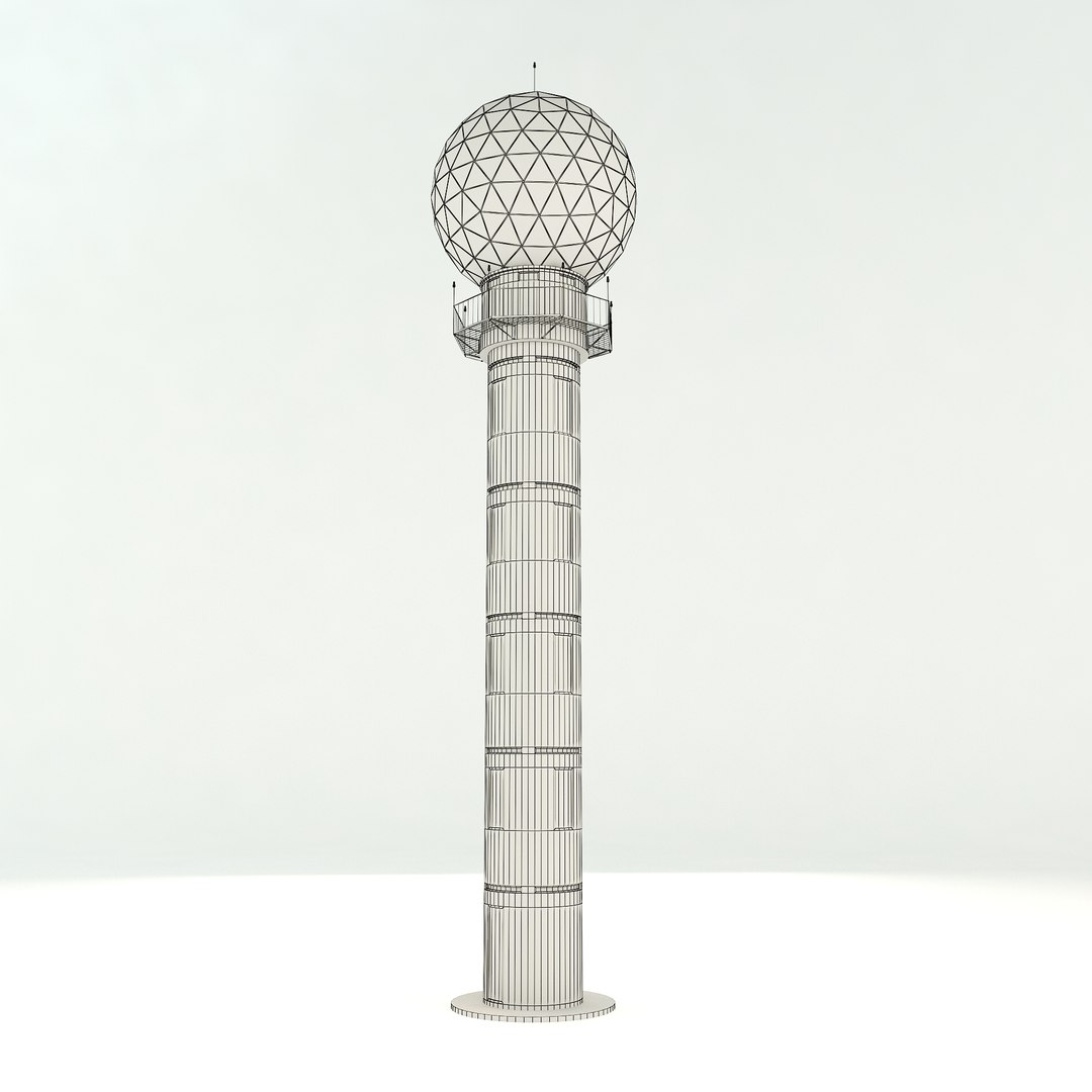 Weather Radar Tower 3D Model - TurboSquid 1645124