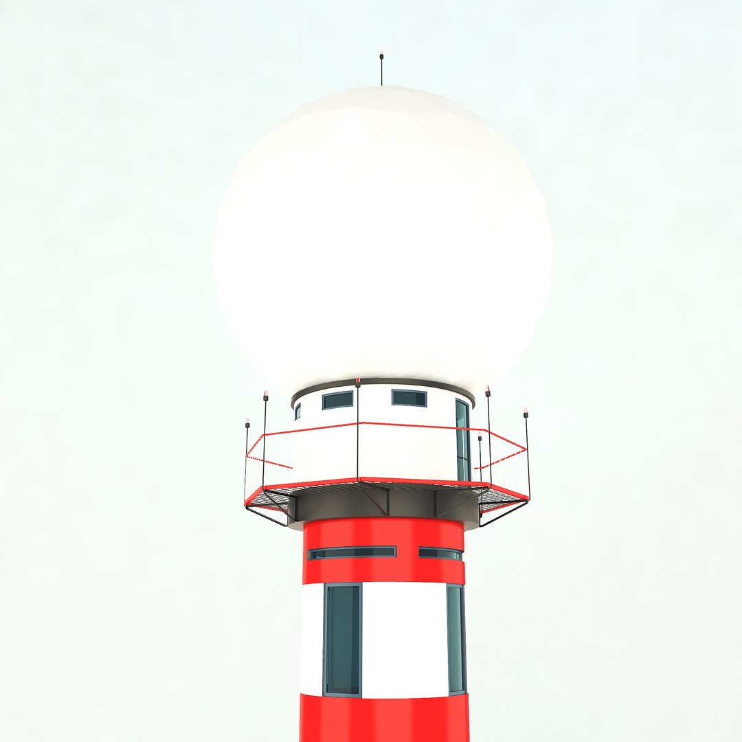 Weather Radar Tower 3D Model - TurboSquid 1645124