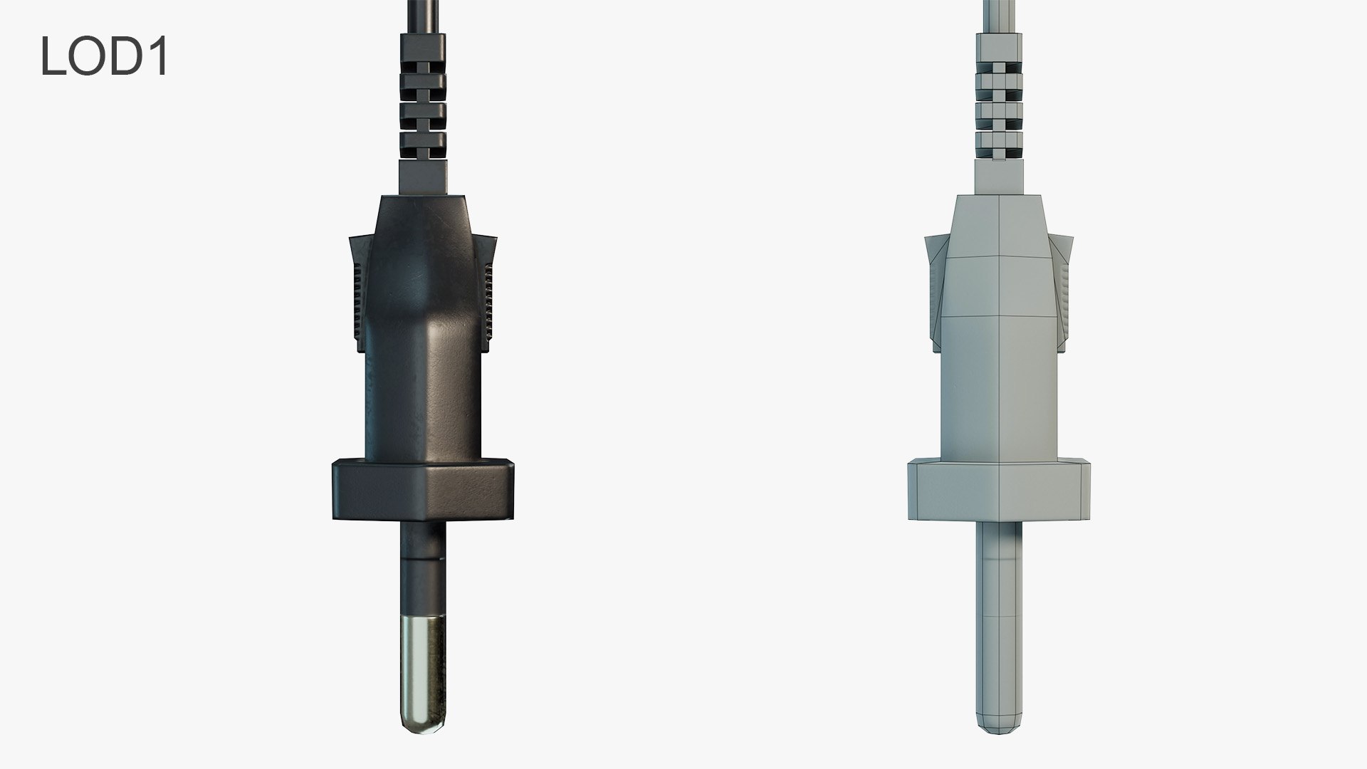 Power Plug Type C 3D Model - TurboSquid 2276253