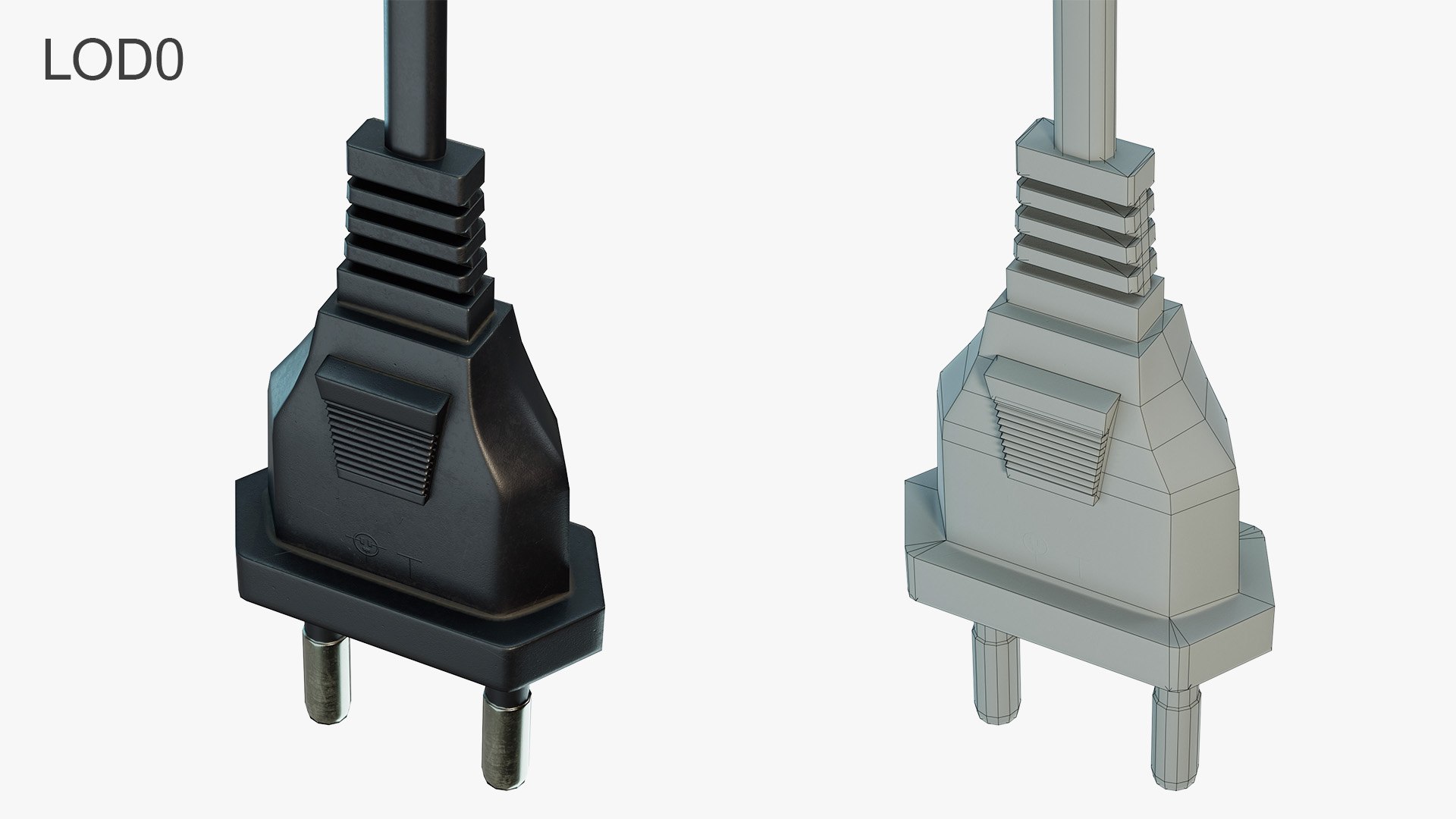 Power Plug Type C 3D Model - TurboSquid 2276253