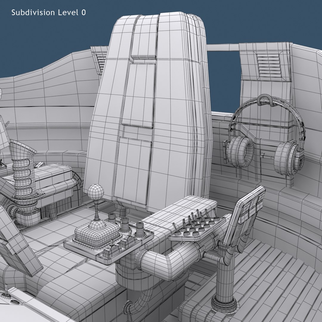 max sci-fi cockpit d