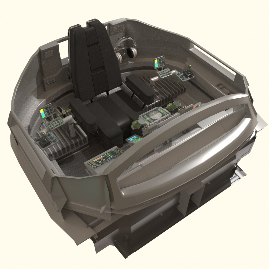max sci-fi cockpit d