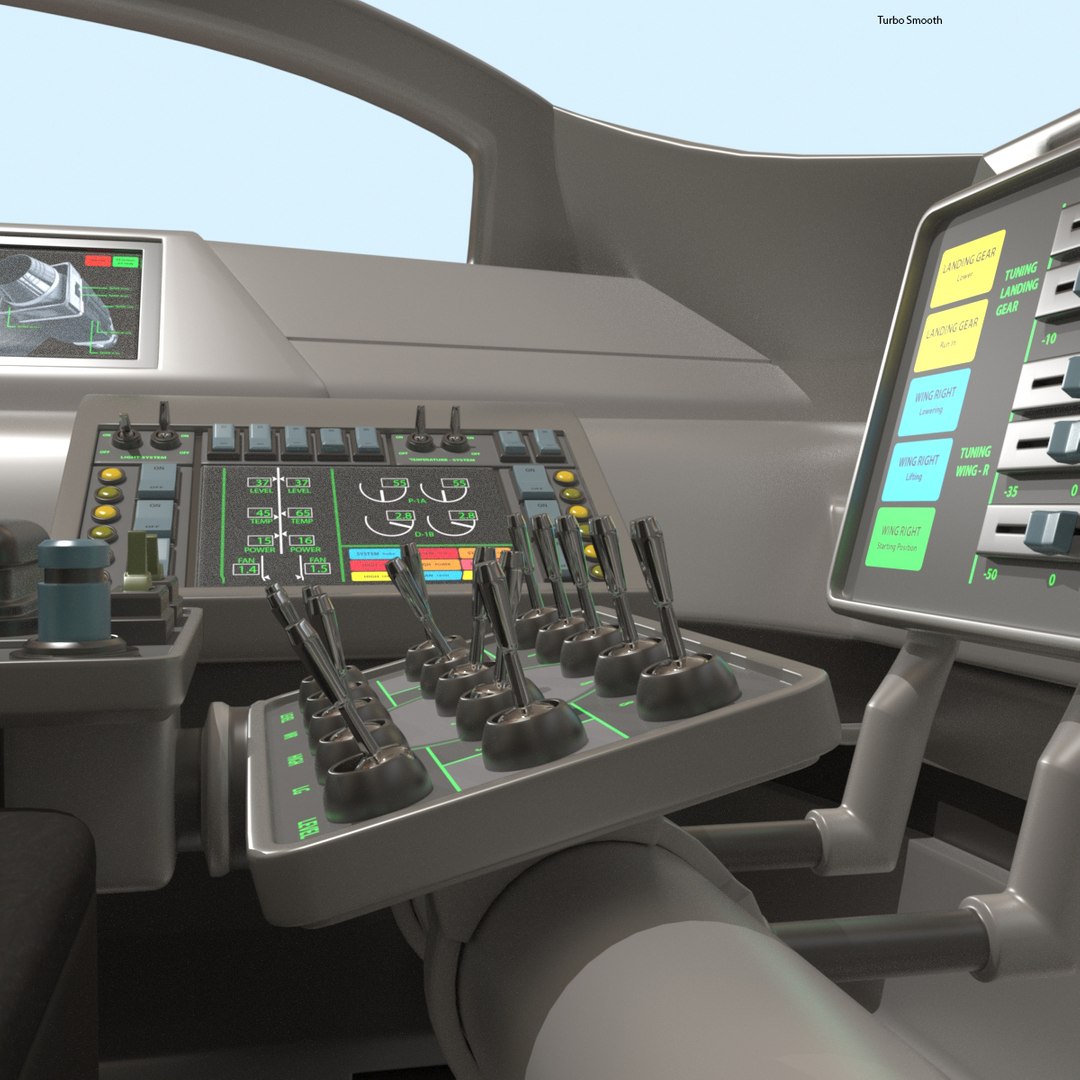 max sci-fi cockpit d