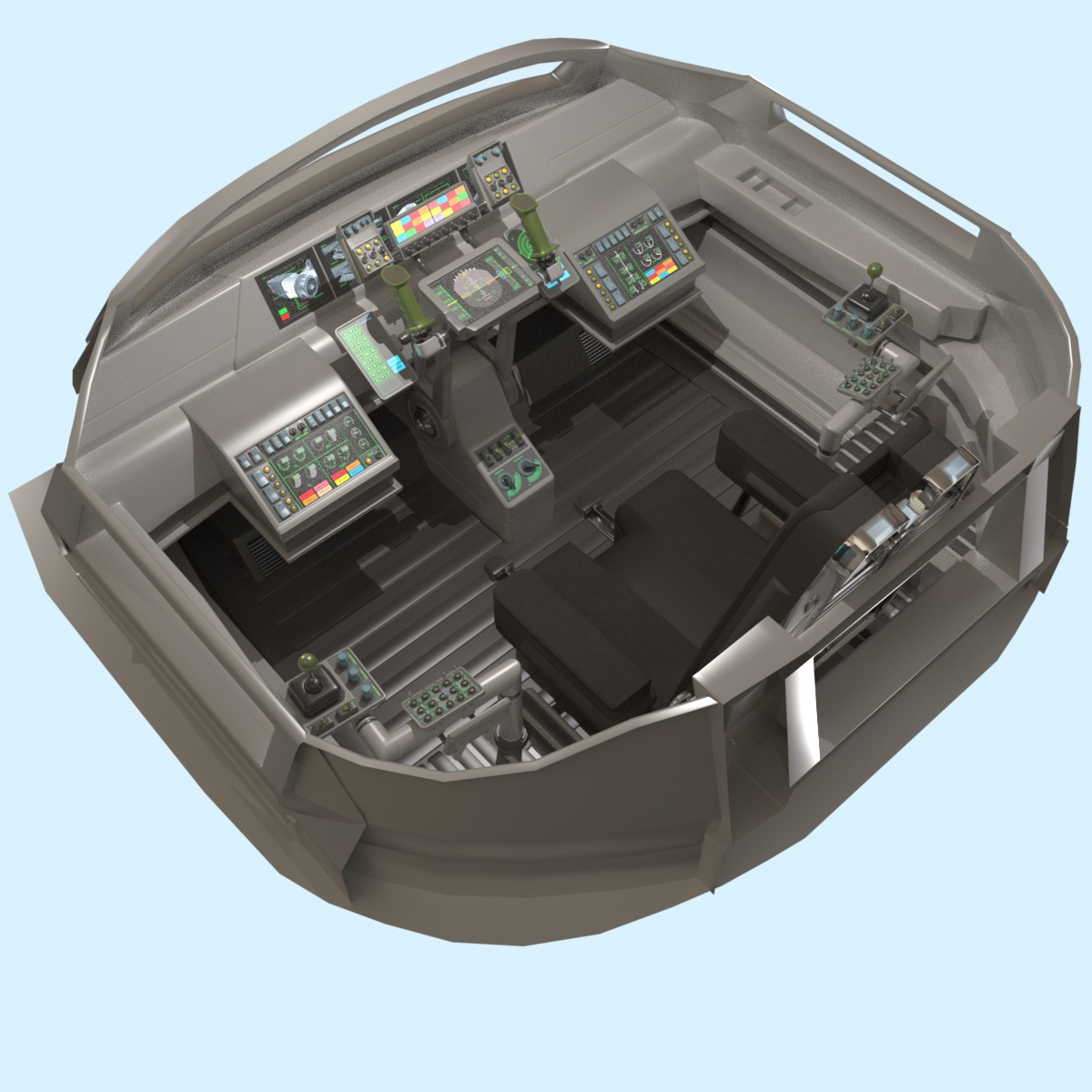 max sci-fi cockpit d