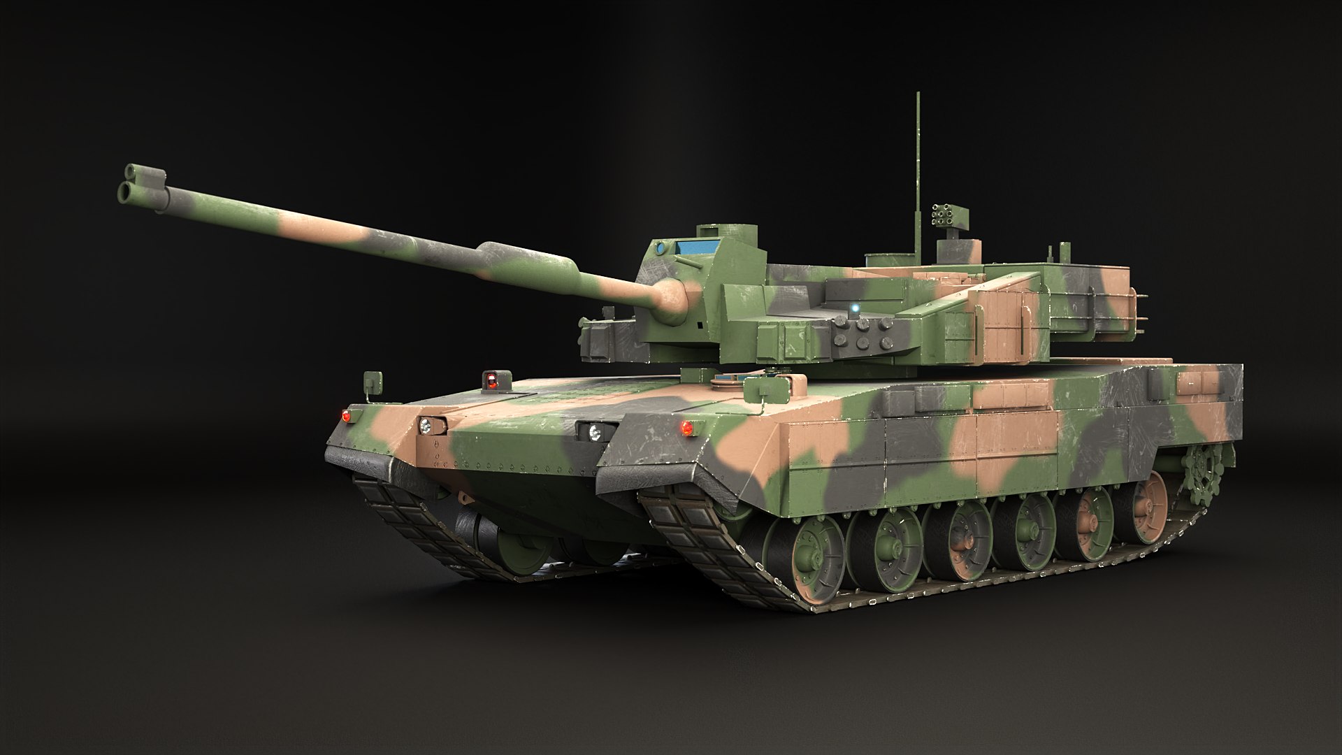 3D Model K2 Black Panther Main Battle Tank - TurboSquid 2291882