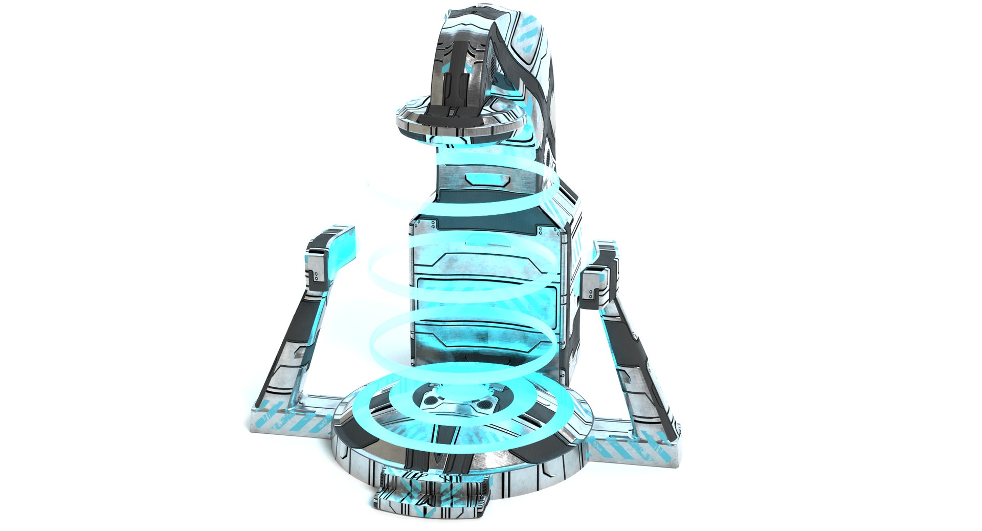 Teleporter Metallic 3d 3ds