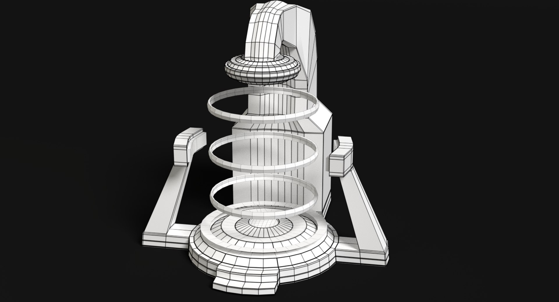 Teleporter Metallic 3d 3ds