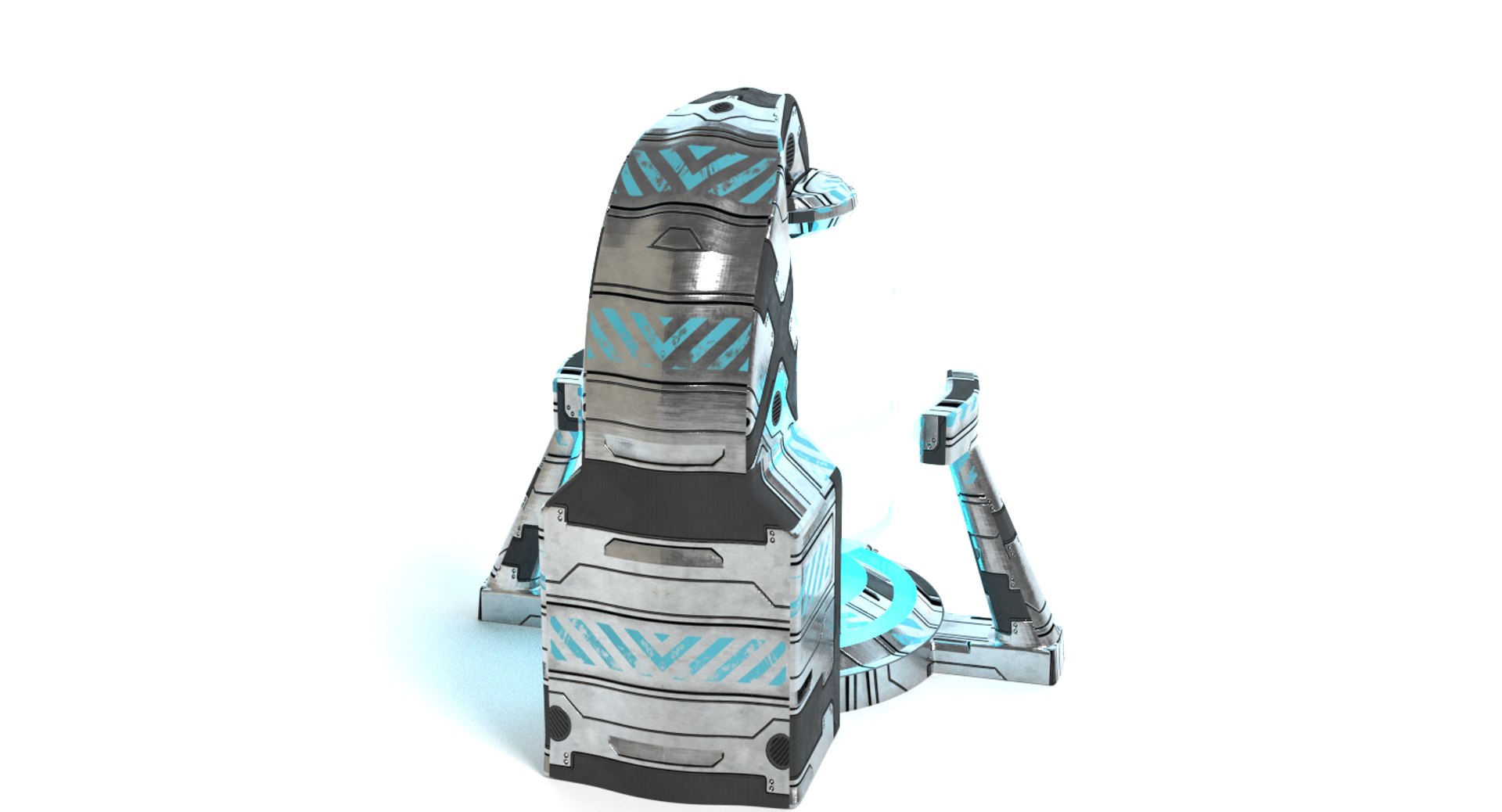 Teleporter Metallic 3d 3ds