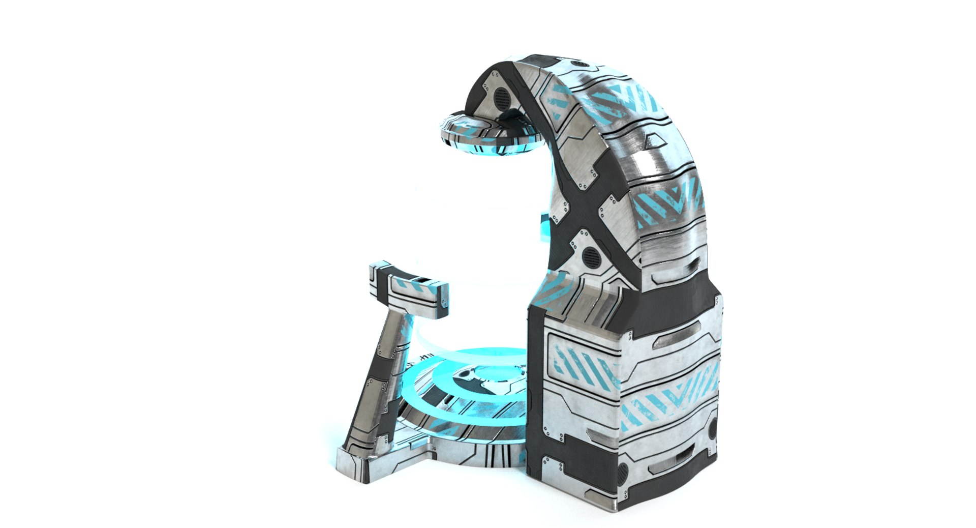 Teleporter Metallic 3d 3ds