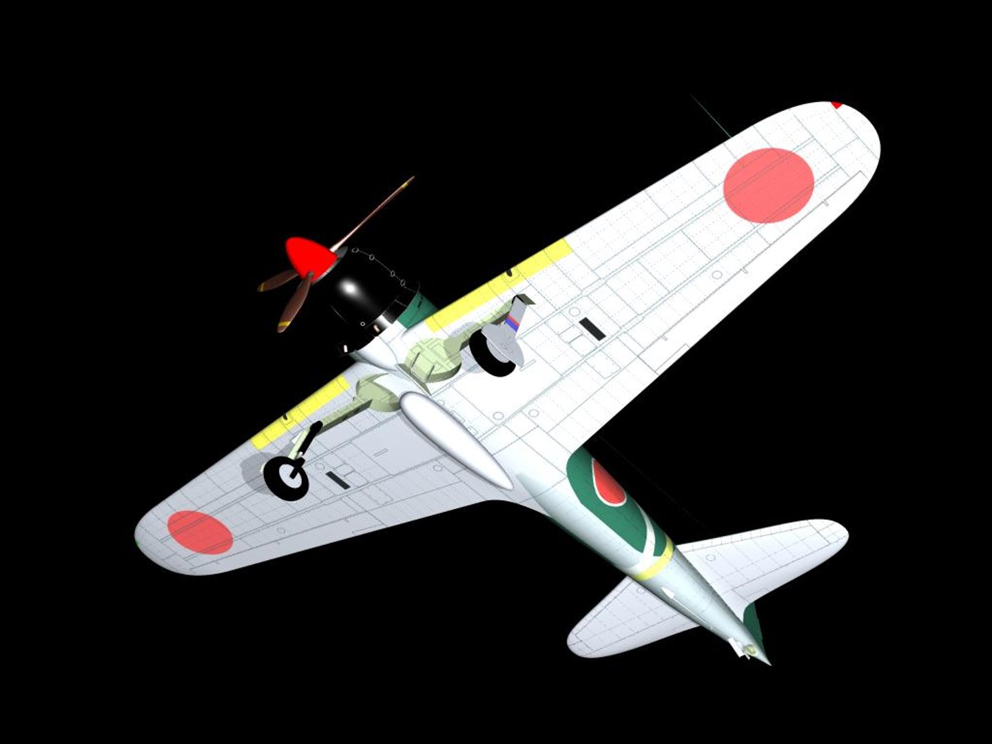 A6m2 Zero 3d Model