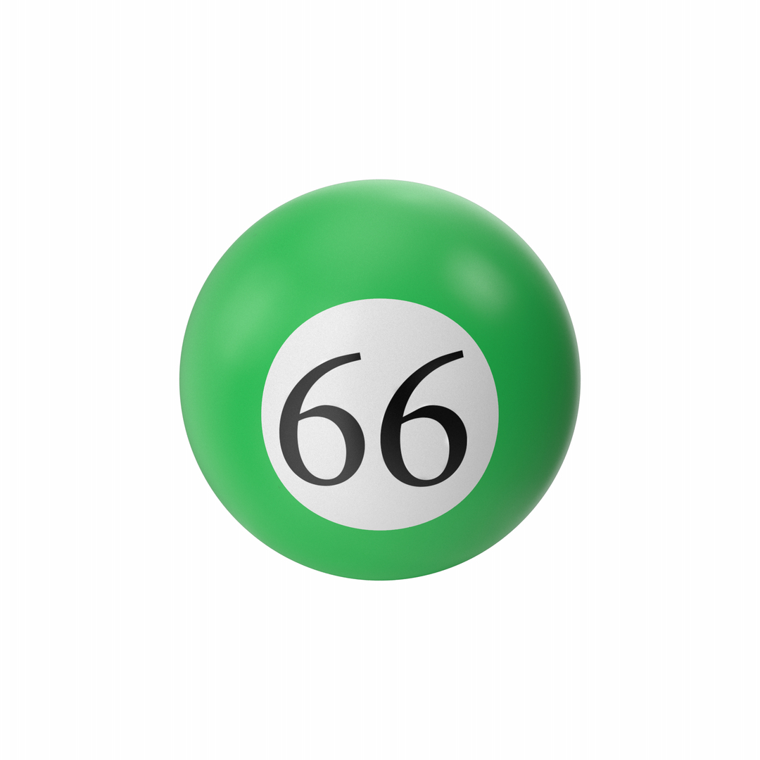 Bingo Ball 66 3D Model - TurboSquid 2417812