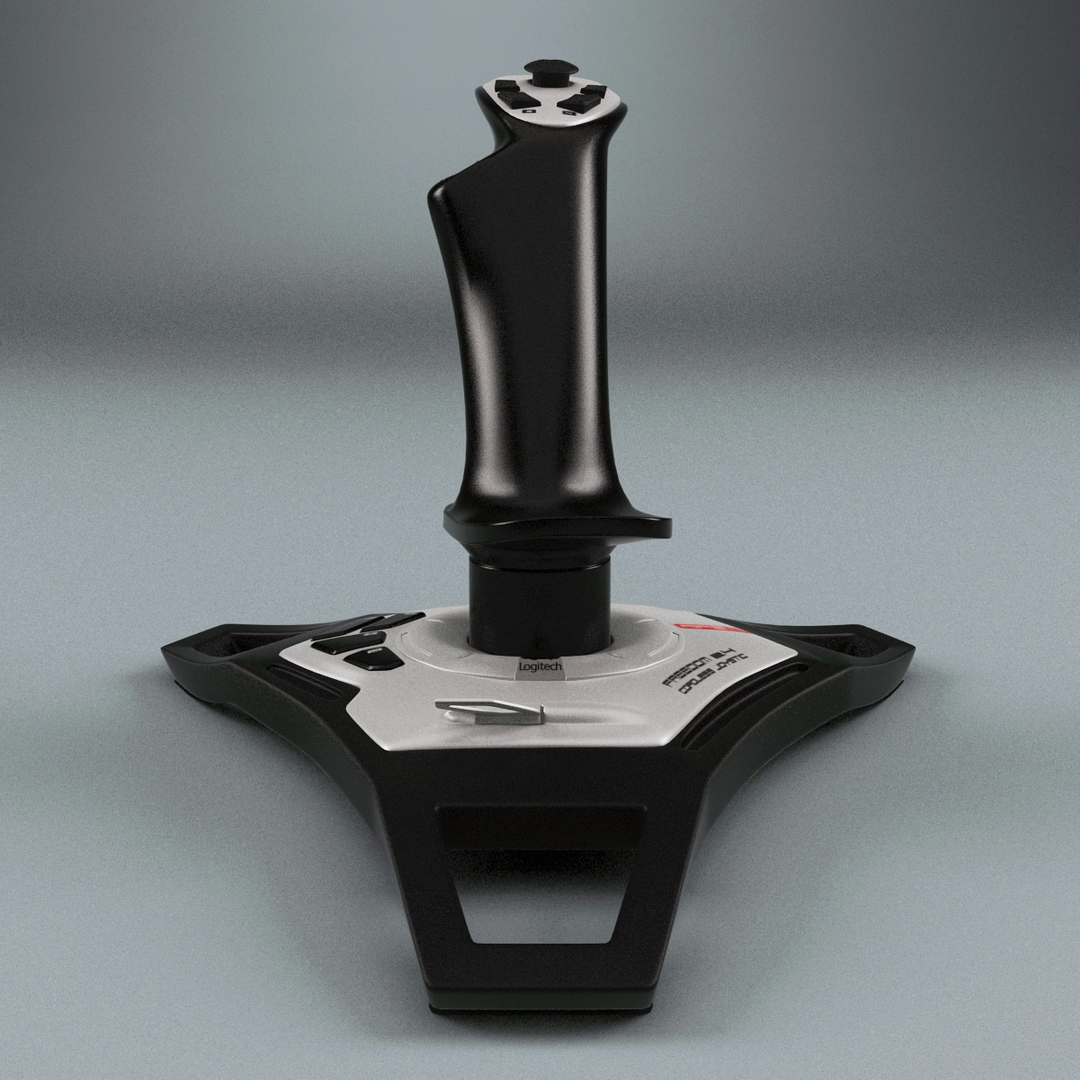 3d model logitech joystick freedom