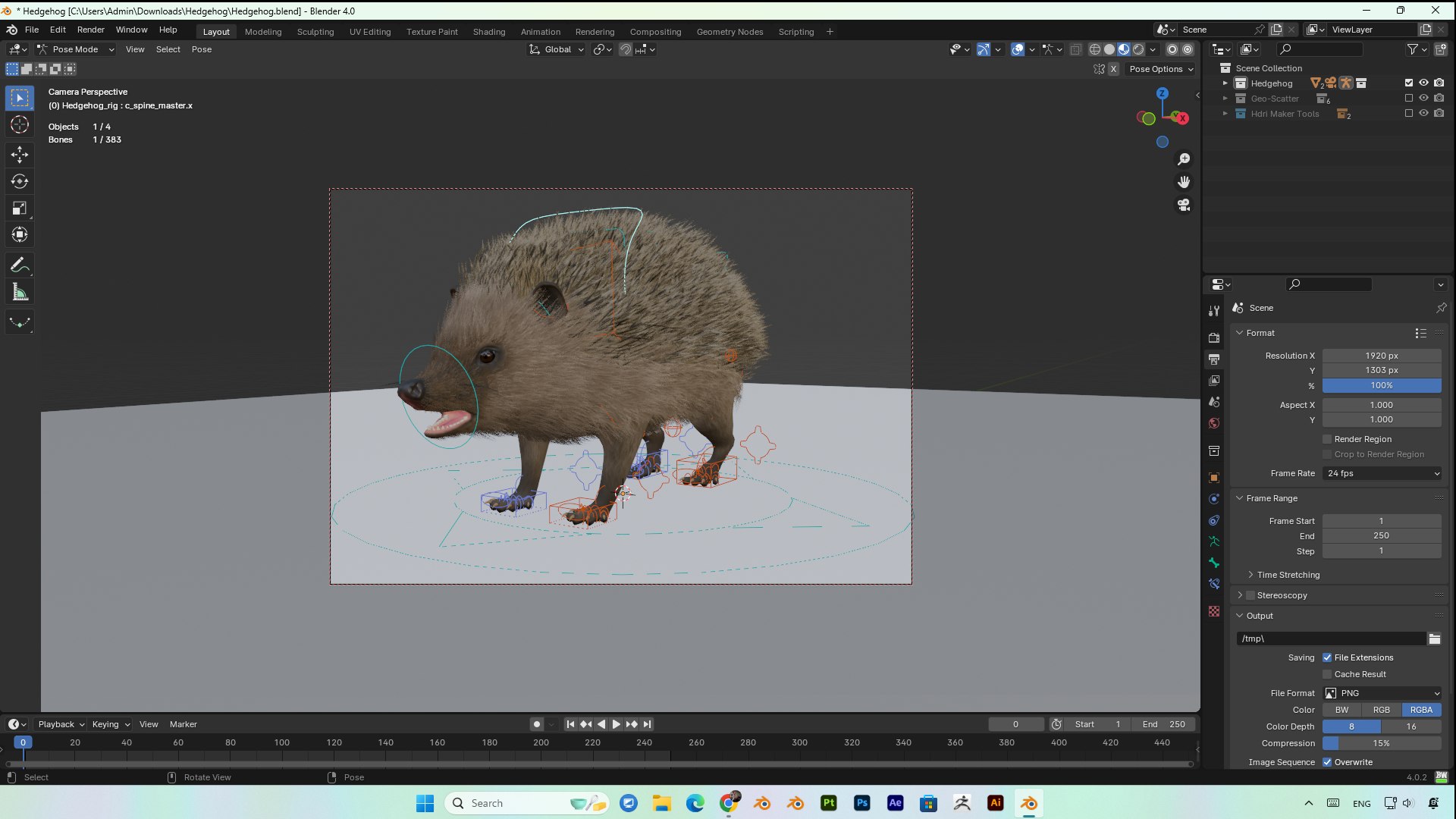 3D Realistic Hedgehog PBR 4k Low-poly - TurboSquid 2403788