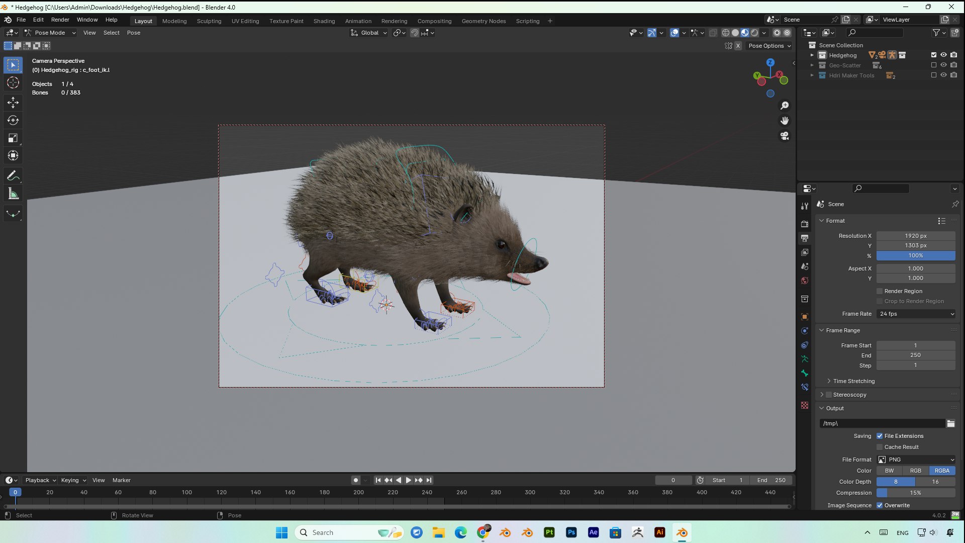 3D Realistic Hedgehog PBR 4k Low-poly - TurboSquid 2403788