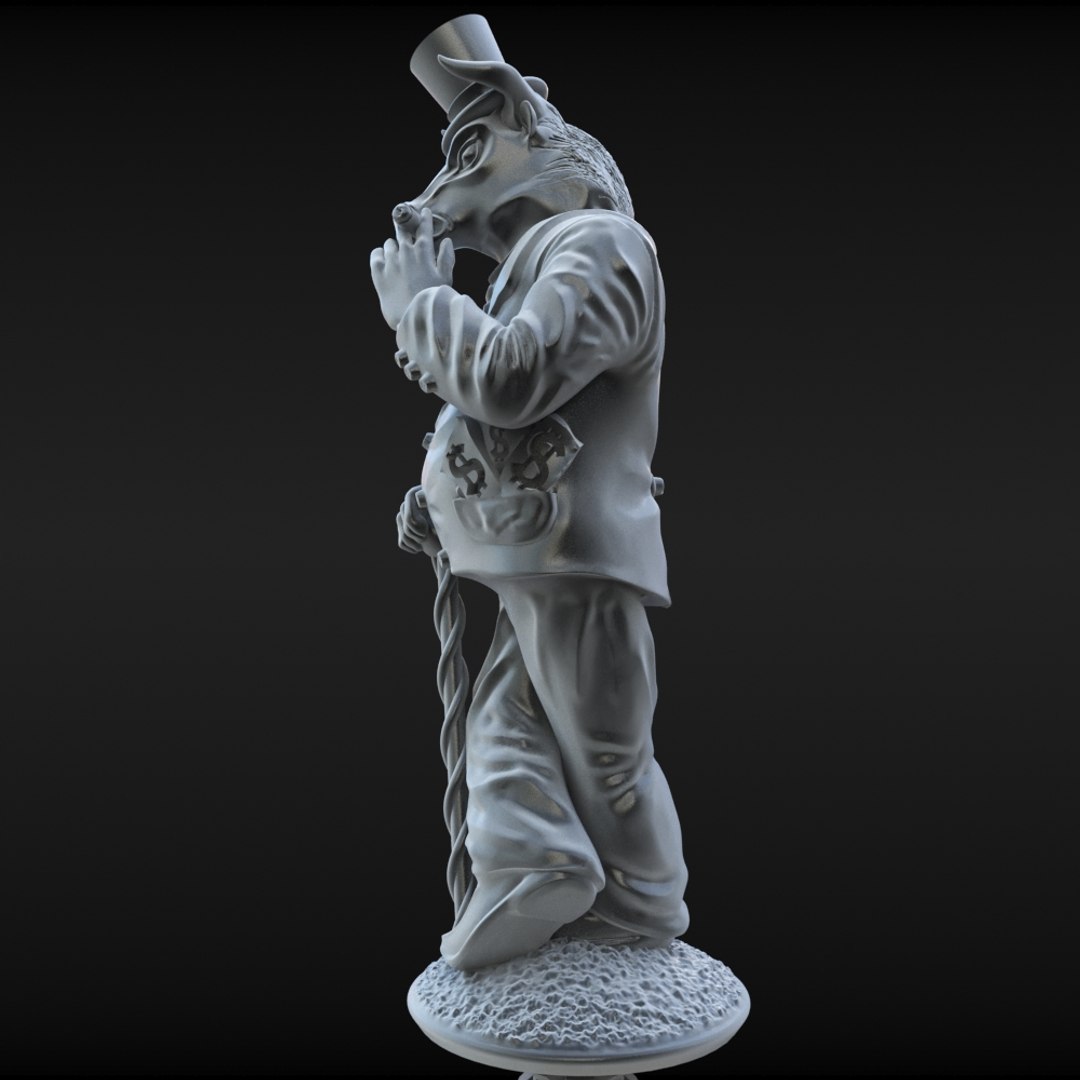 3D Gangster Bull Model - TurboSquid 1220986