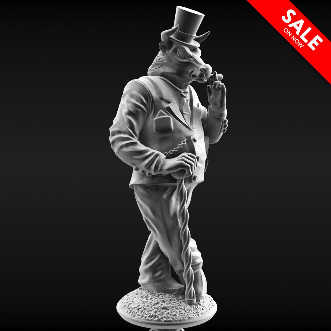 3D Gangster Bull Model - TurboSquid 1220986