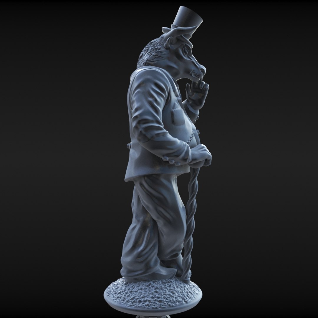 3D Gangster Bull Model - TurboSquid 1220986