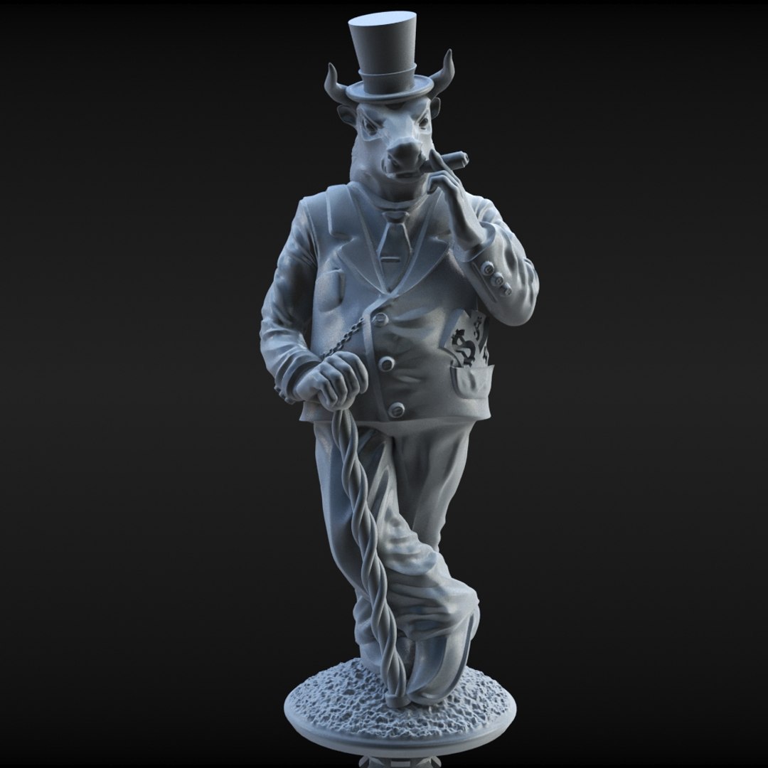 3D Gangster Bull Model - TurboSquid 1220986
