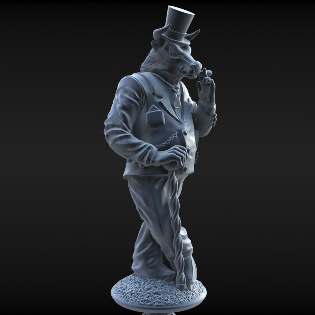 3D Gangster Bull Model - TurboSquid 1220986
