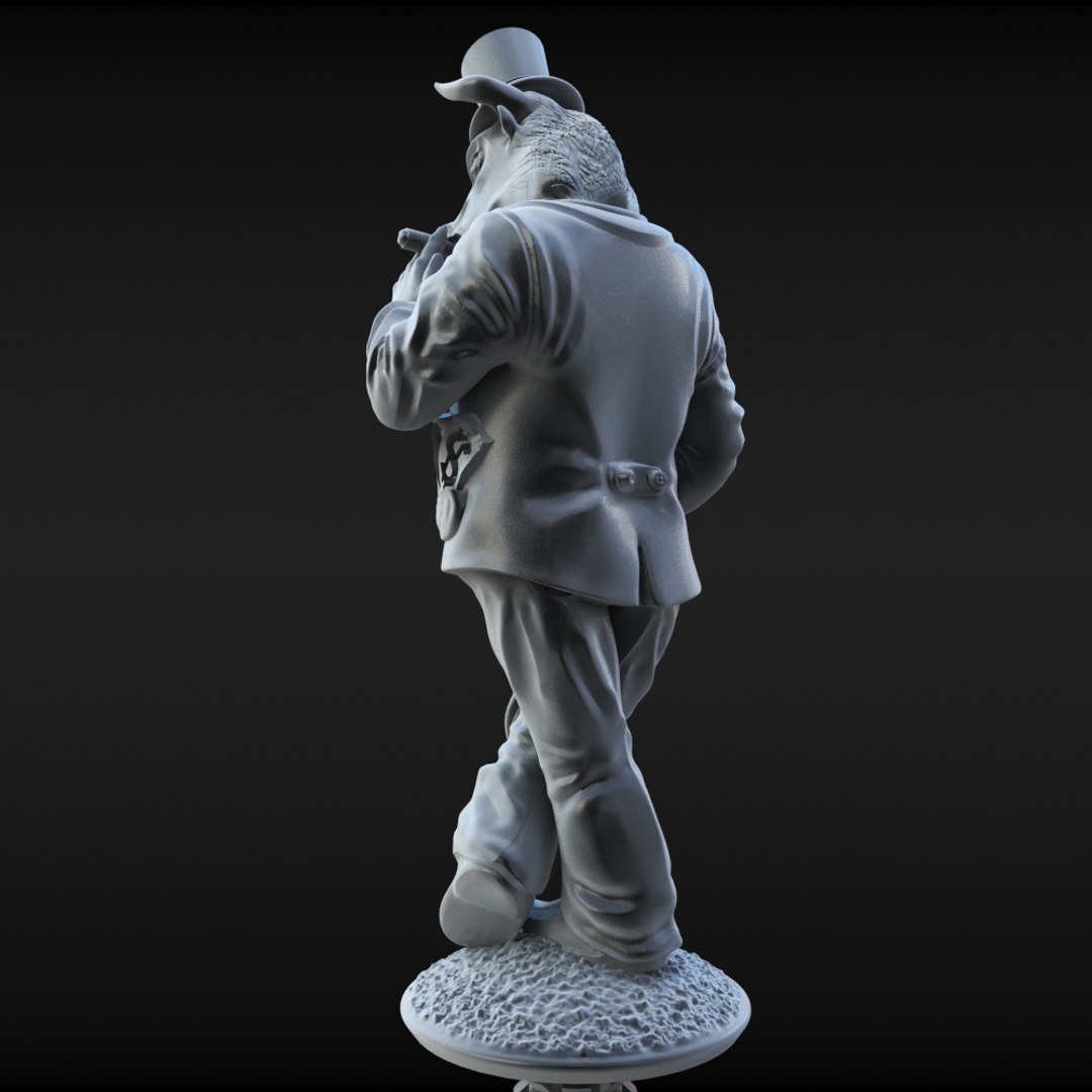 3D Gangster Bull Model - TurboSquid 1220986