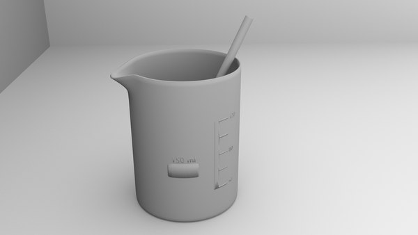 150 ml glass beaker 3D model - TurboSquid 1549966