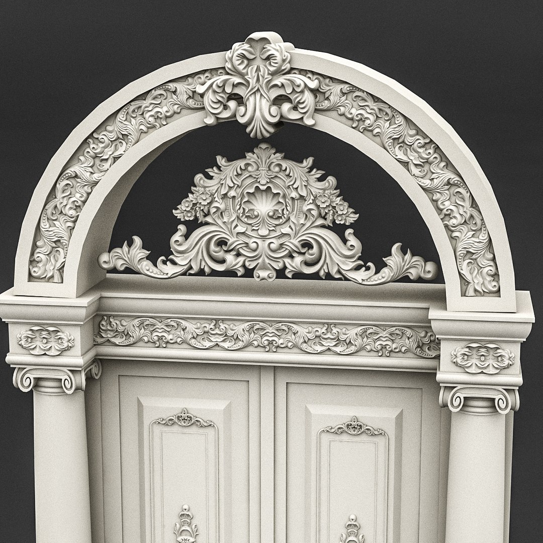3D Classic Patterned Door 06 Model - TurboSquid 1517219