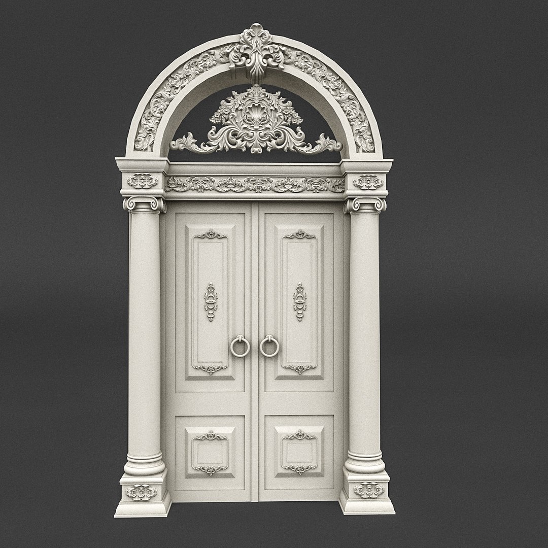 3D Classic Patterned Door 06 Model - TurboSquid 1517219