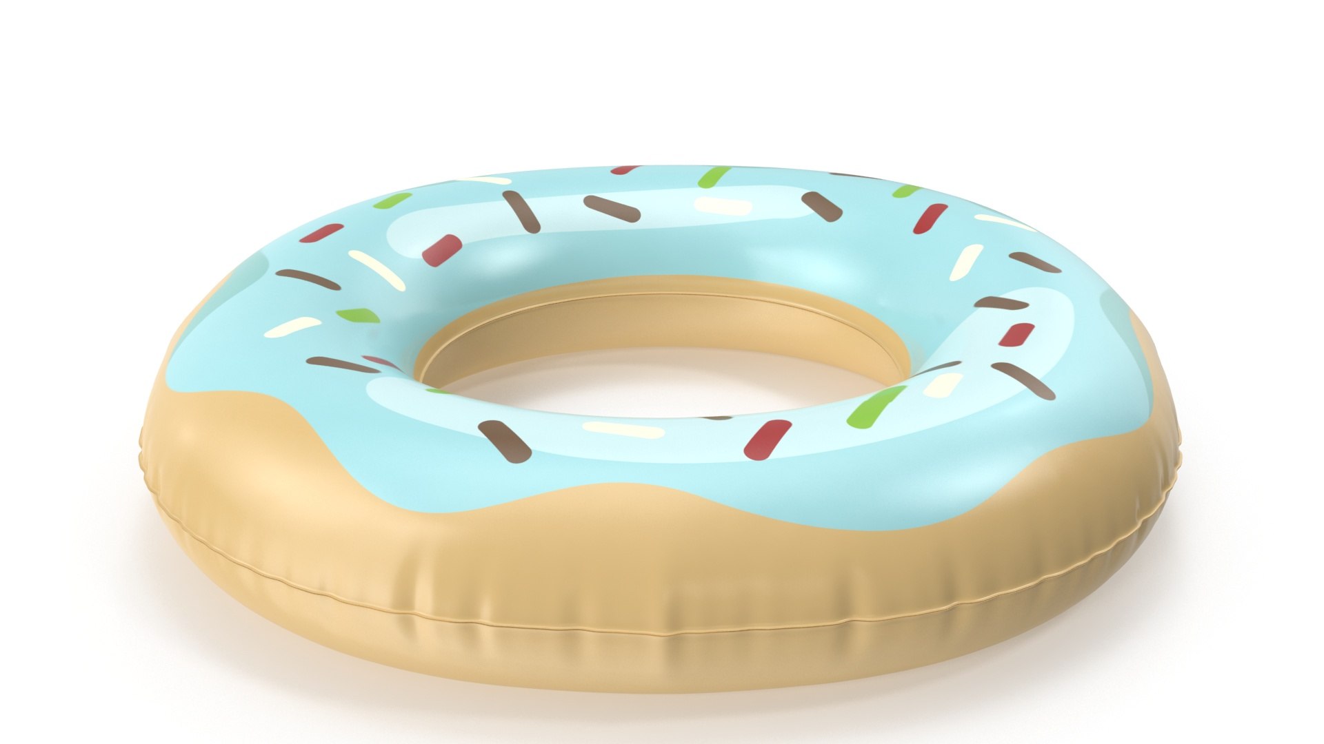 3D Donut Pool Float With Blue Topping - TurboSquid 1747341