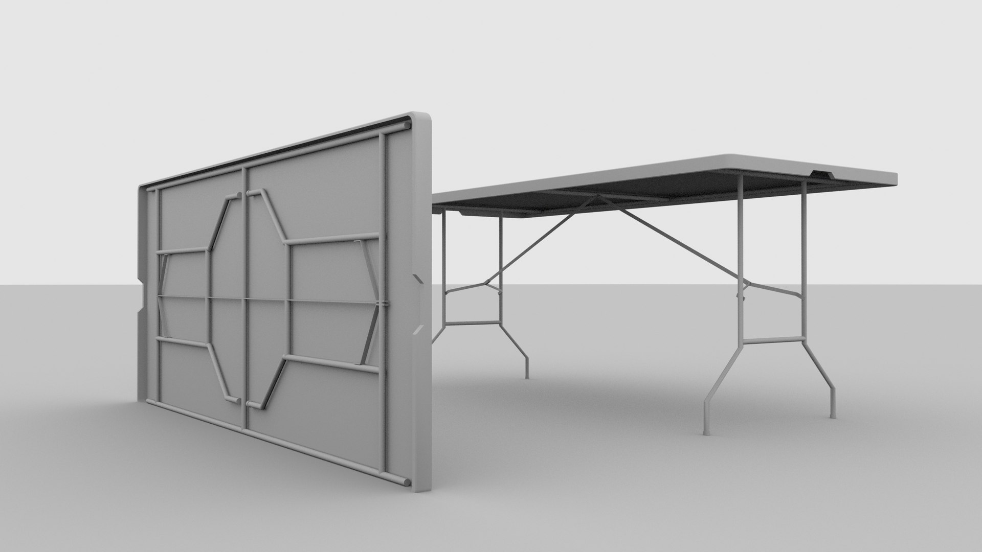 Folding Table Model - TurboSquid 2352991