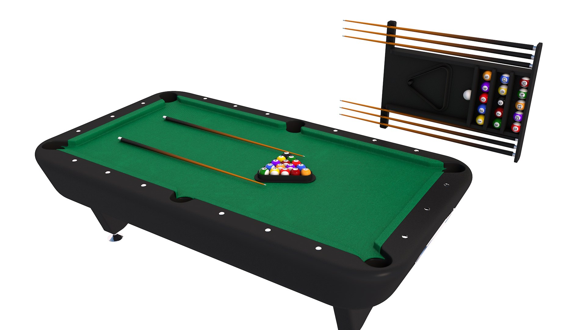 3D Model Billiard Table - TurboSquid 1743621
