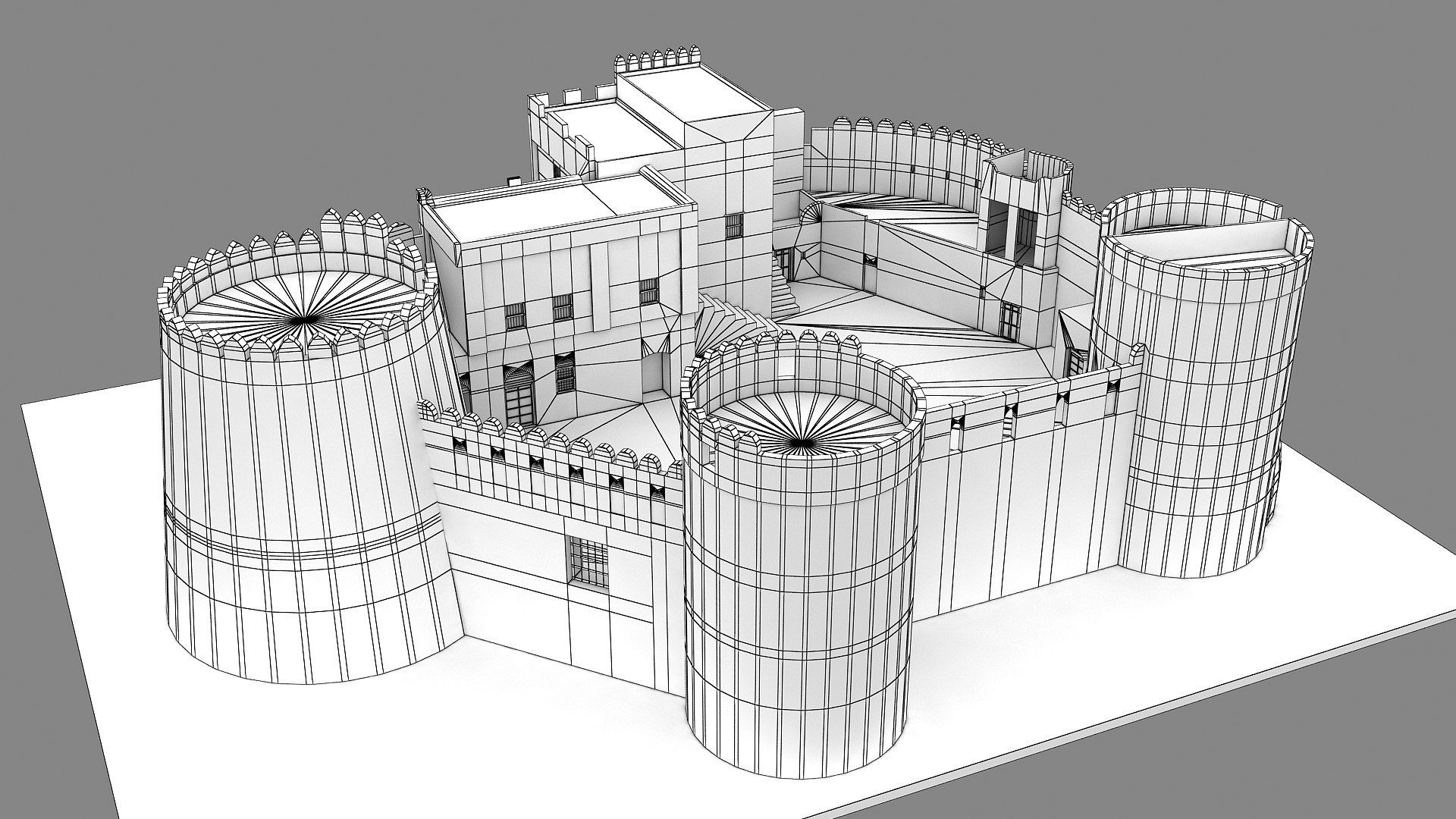 3D Model Fujairah Fort UAE - TurboSquid 2037041