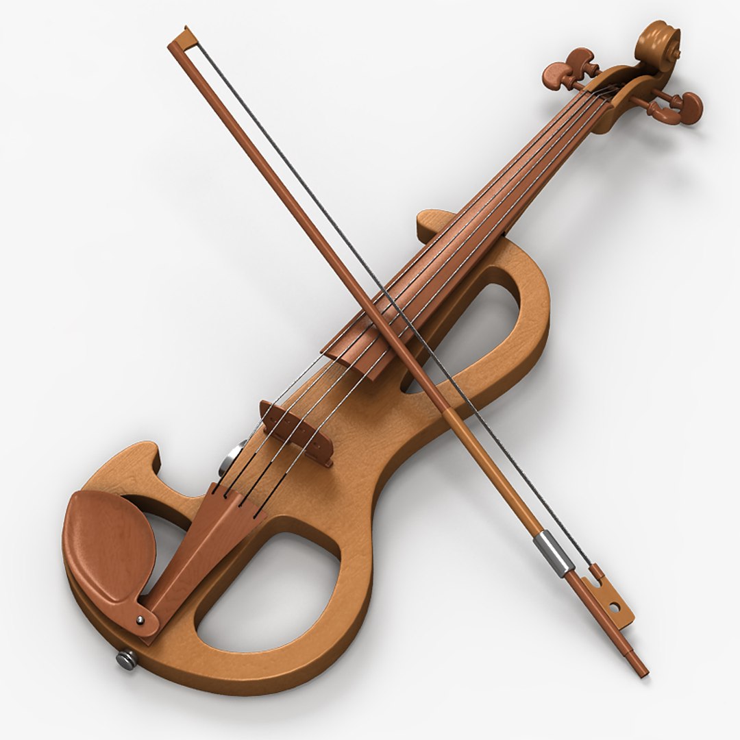 electric violin 3d model