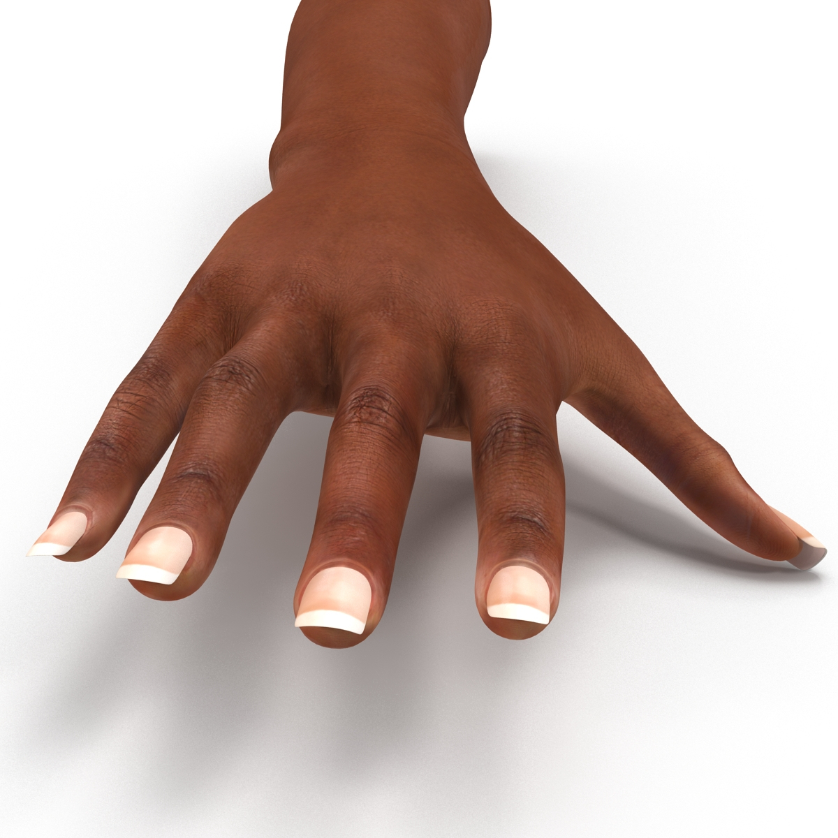 female hand african american 3d c4d