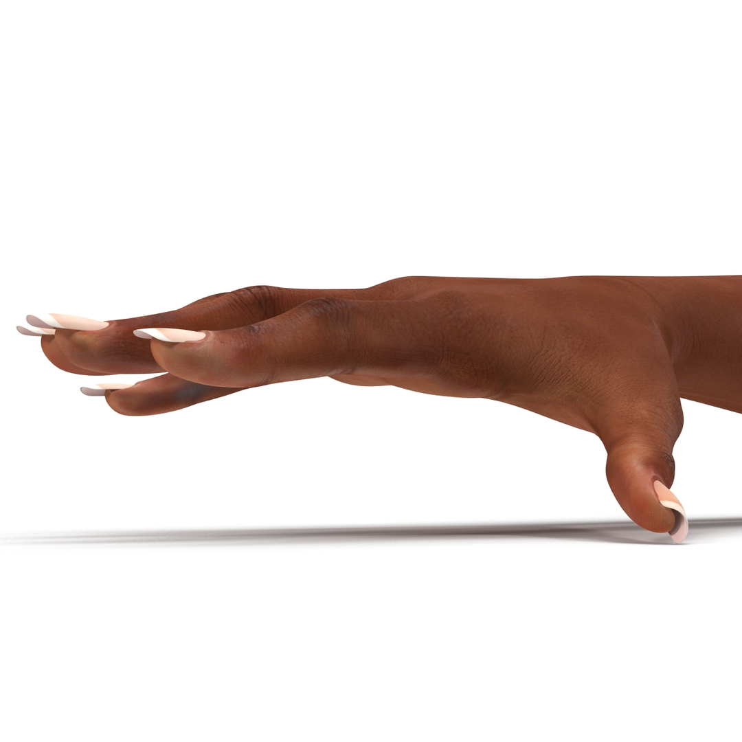 female hand african american 3d c4d