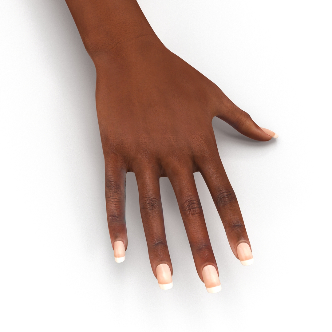 female hand african american 3d c4d