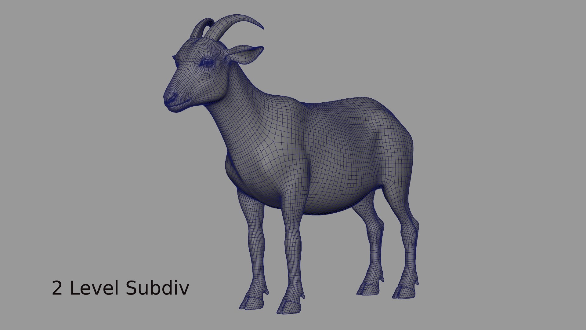 3D Goat Rigged Animated With Fur Model - TurboSquid 2169752