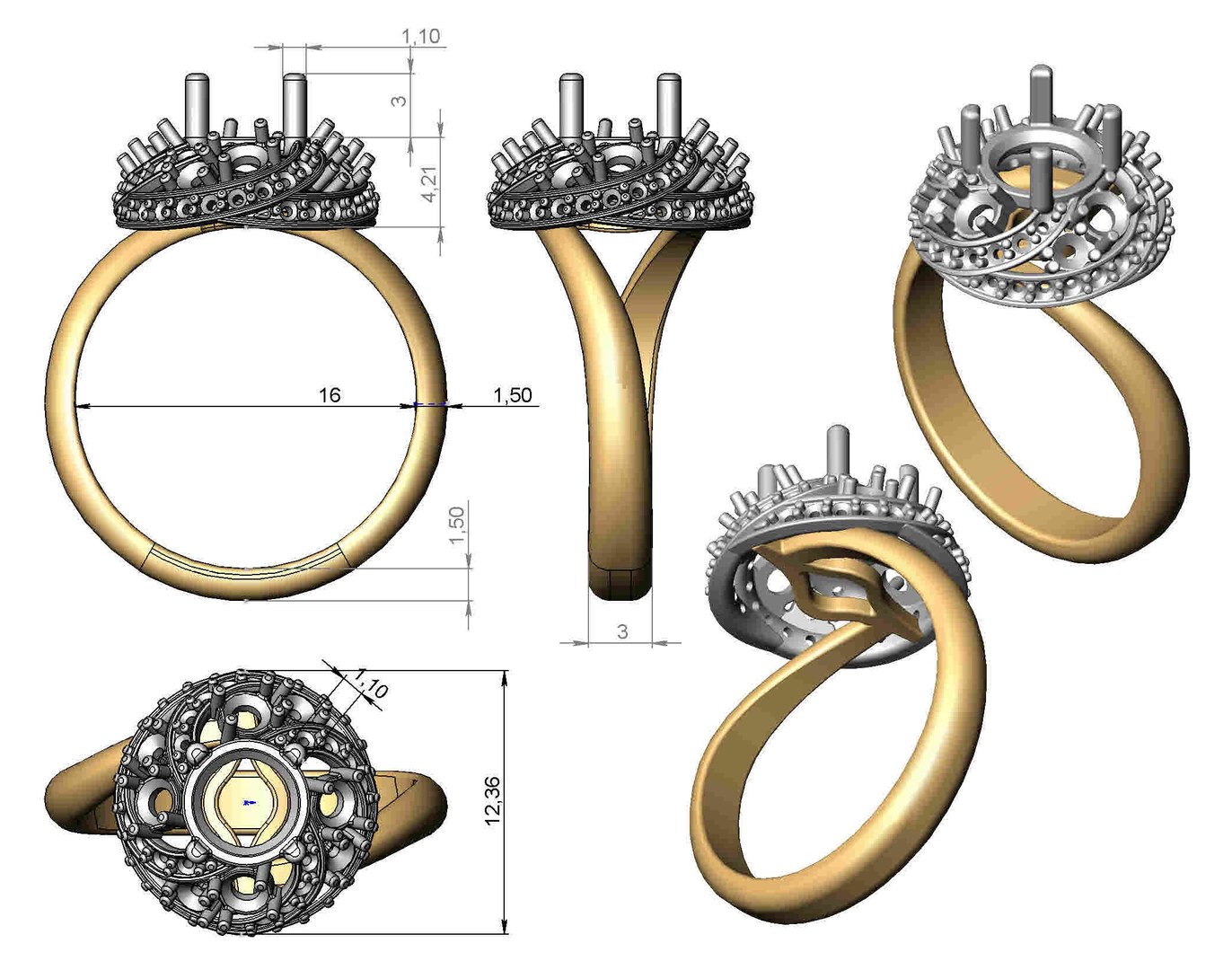 3d model ring