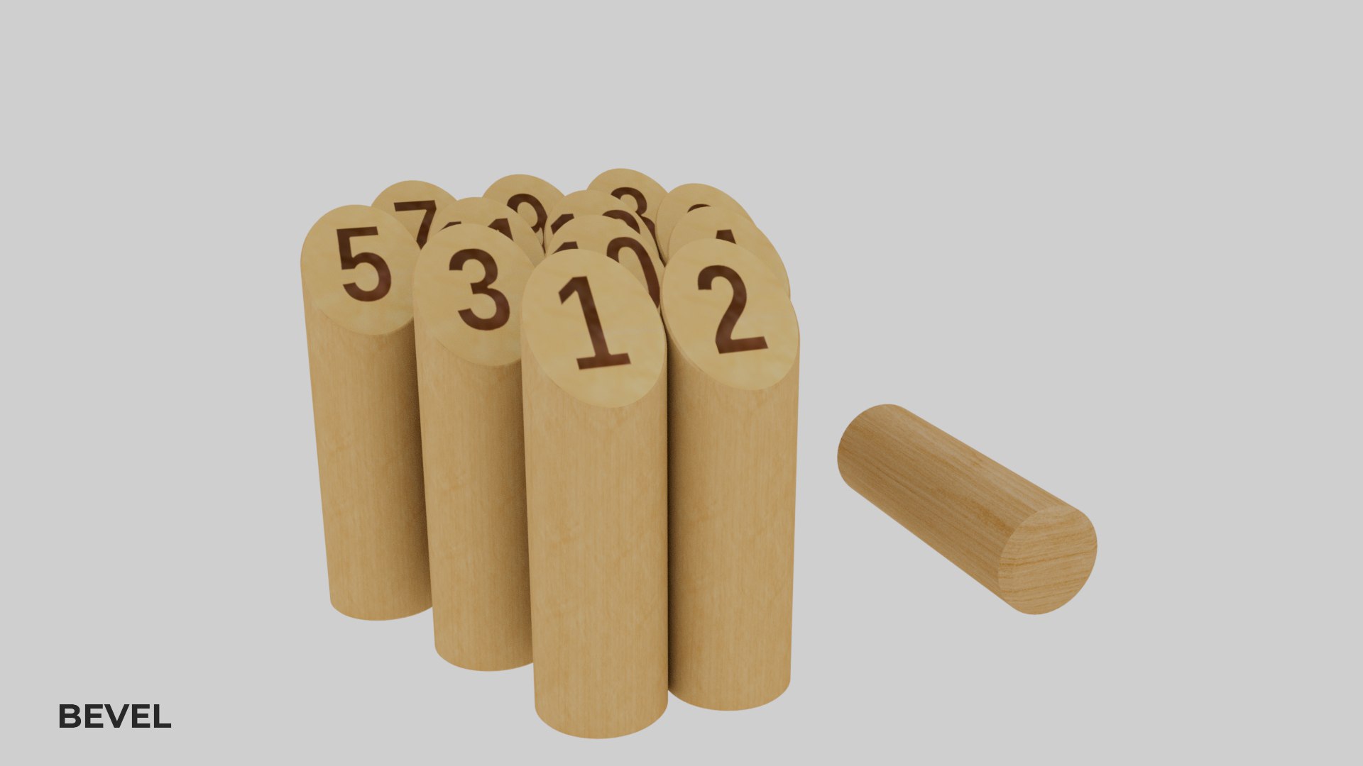 Molkky Game 3D Model - TurboSquid 2068300