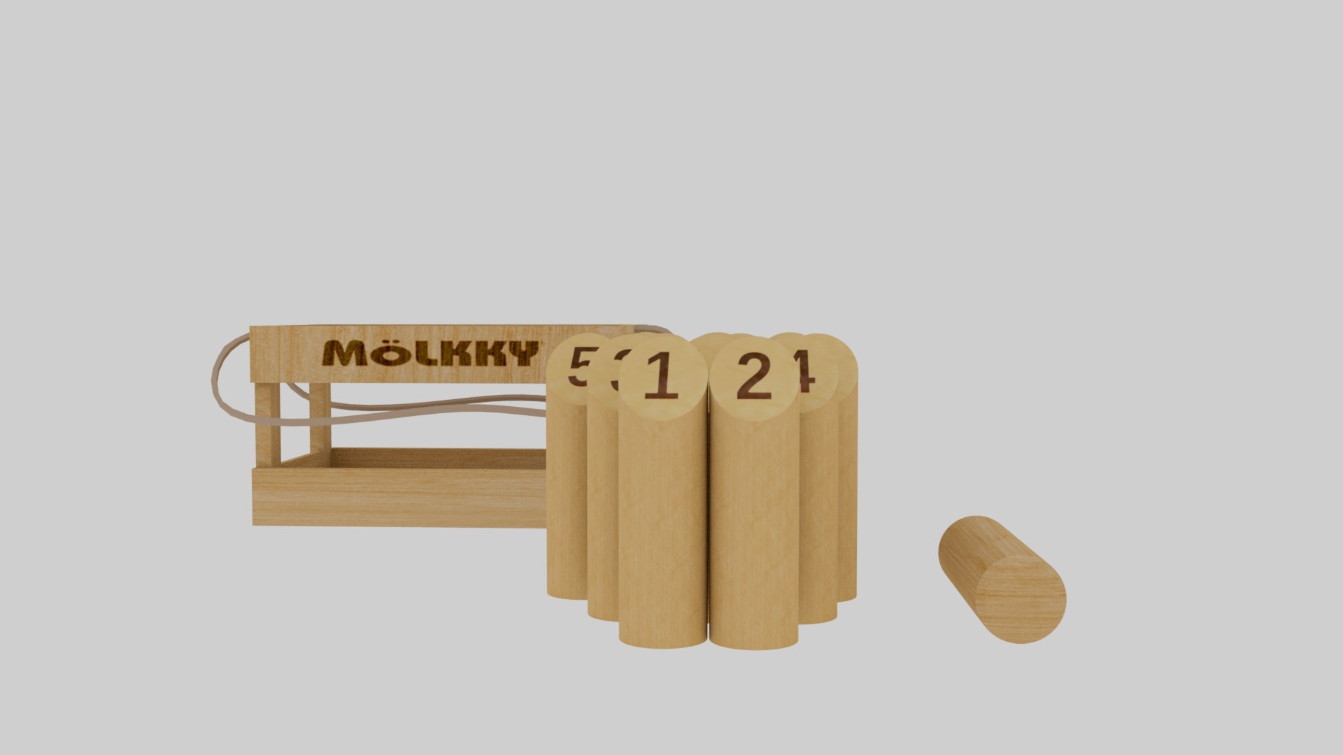 Molkky Game 3D Model - TurboSquid 2068300