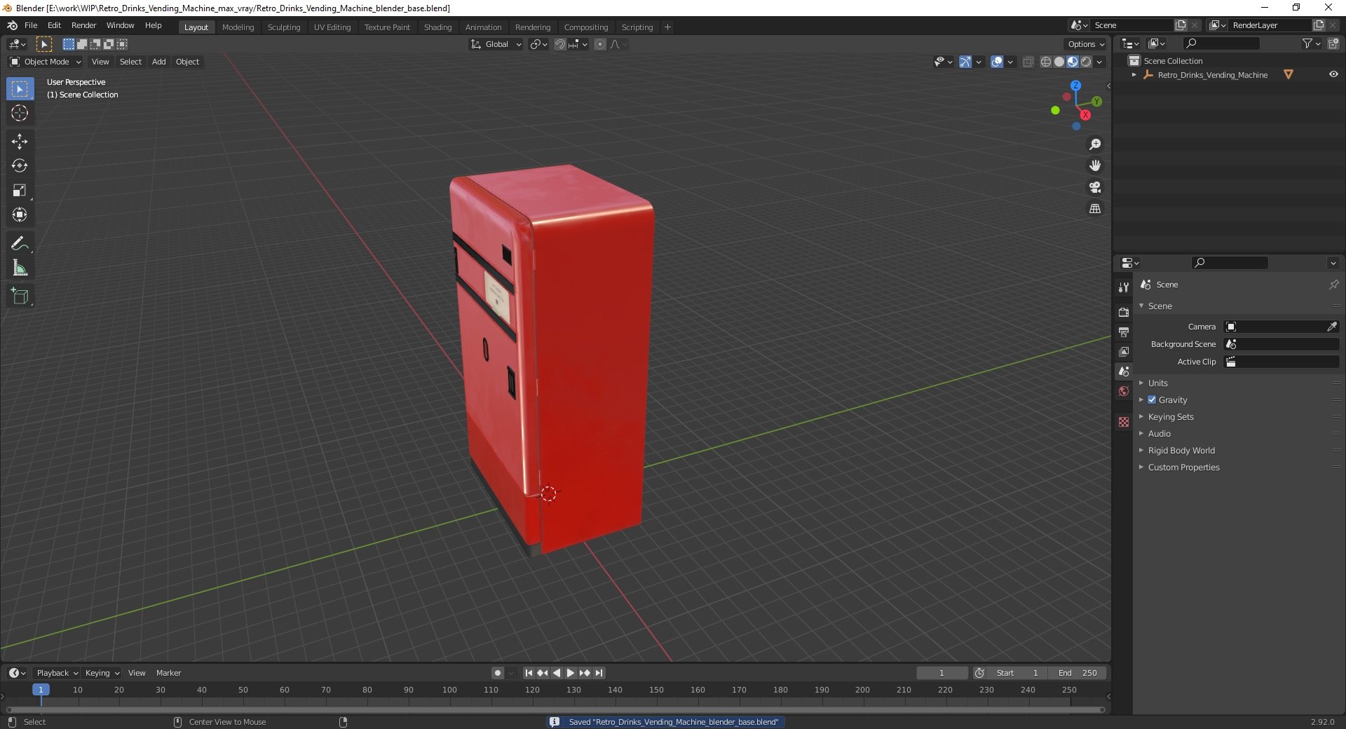 Retro Drinks Vending Machine 3D model - TurboSquid 2127774