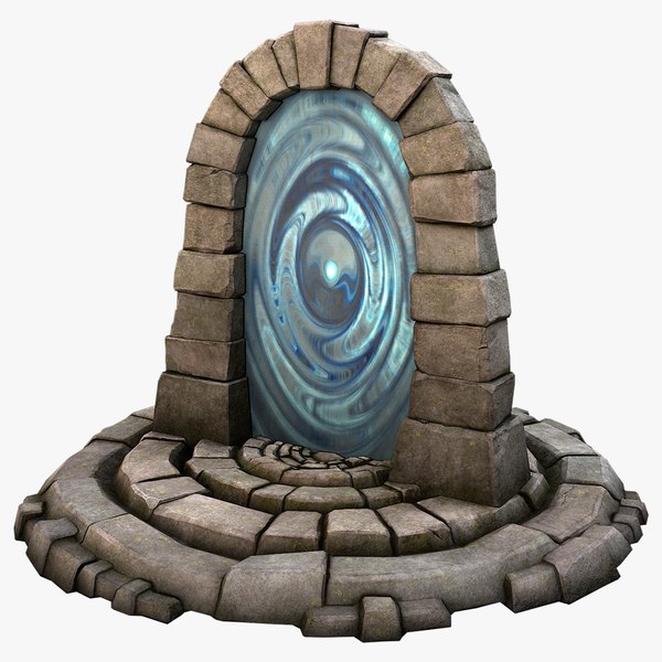 modelo 3d Animación en vídeo de teletransporte del portal medieval para ...