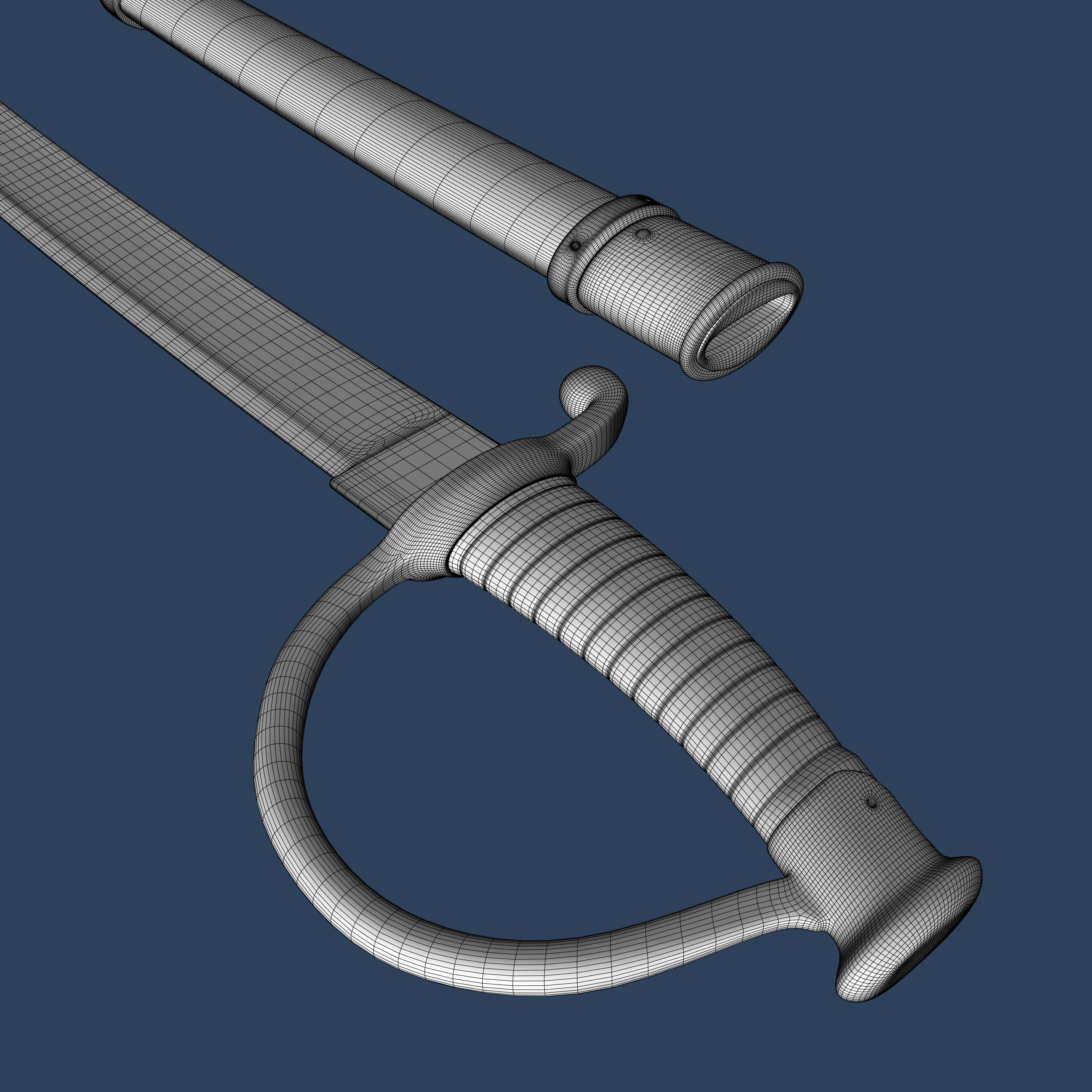 Saber 1885 sabre 3D model - TurboSquid 1331391