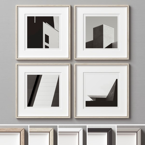 3D Picture Frames Set-378 model - TurboSquid 1964028