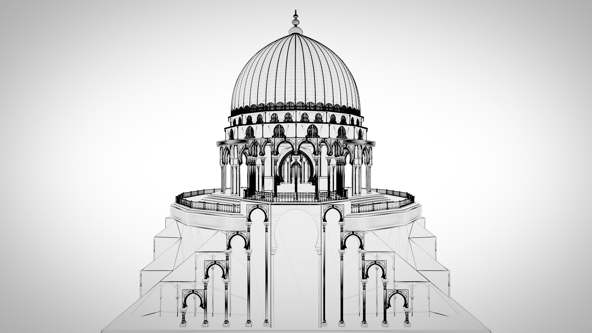 Arabic Islamic Dome 3D - TurboSquid 2268439