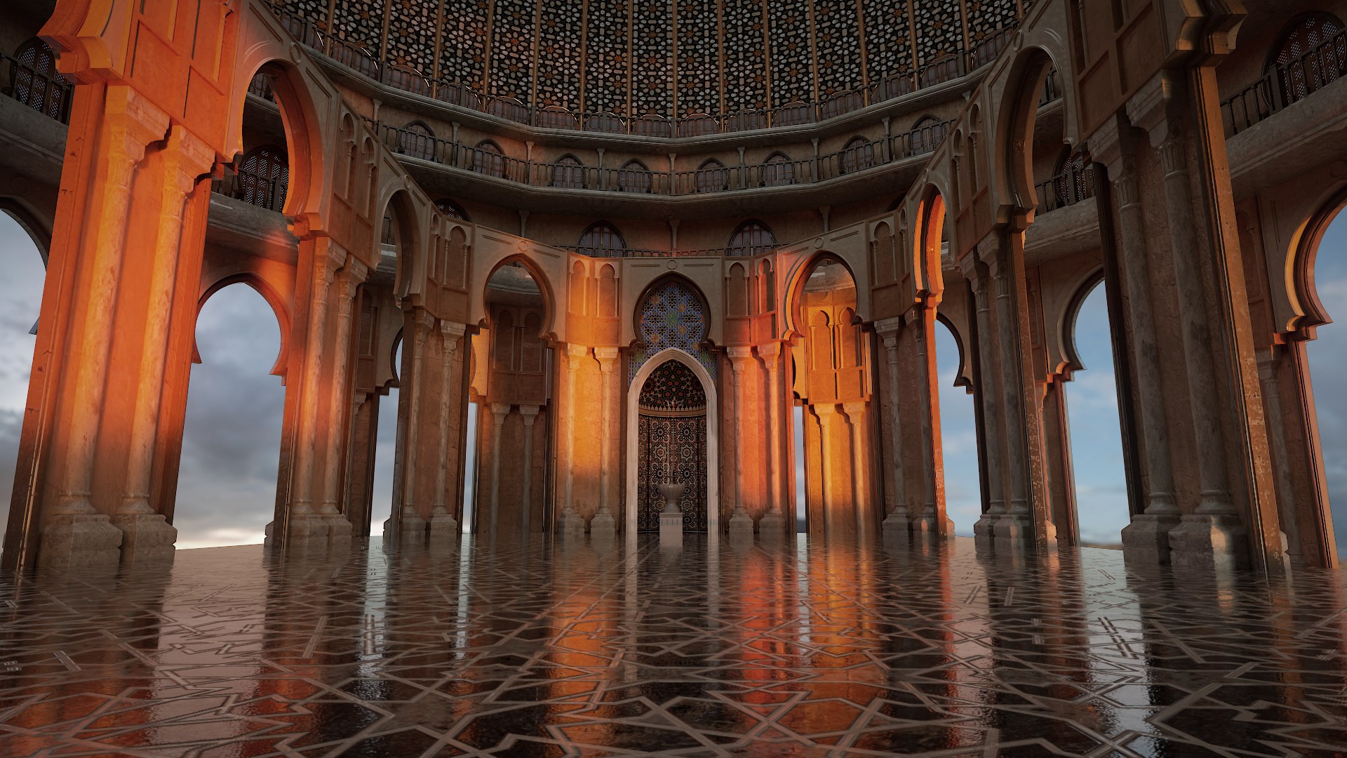 Arabic Islamic Dome 3D - TurboSquid 2268439