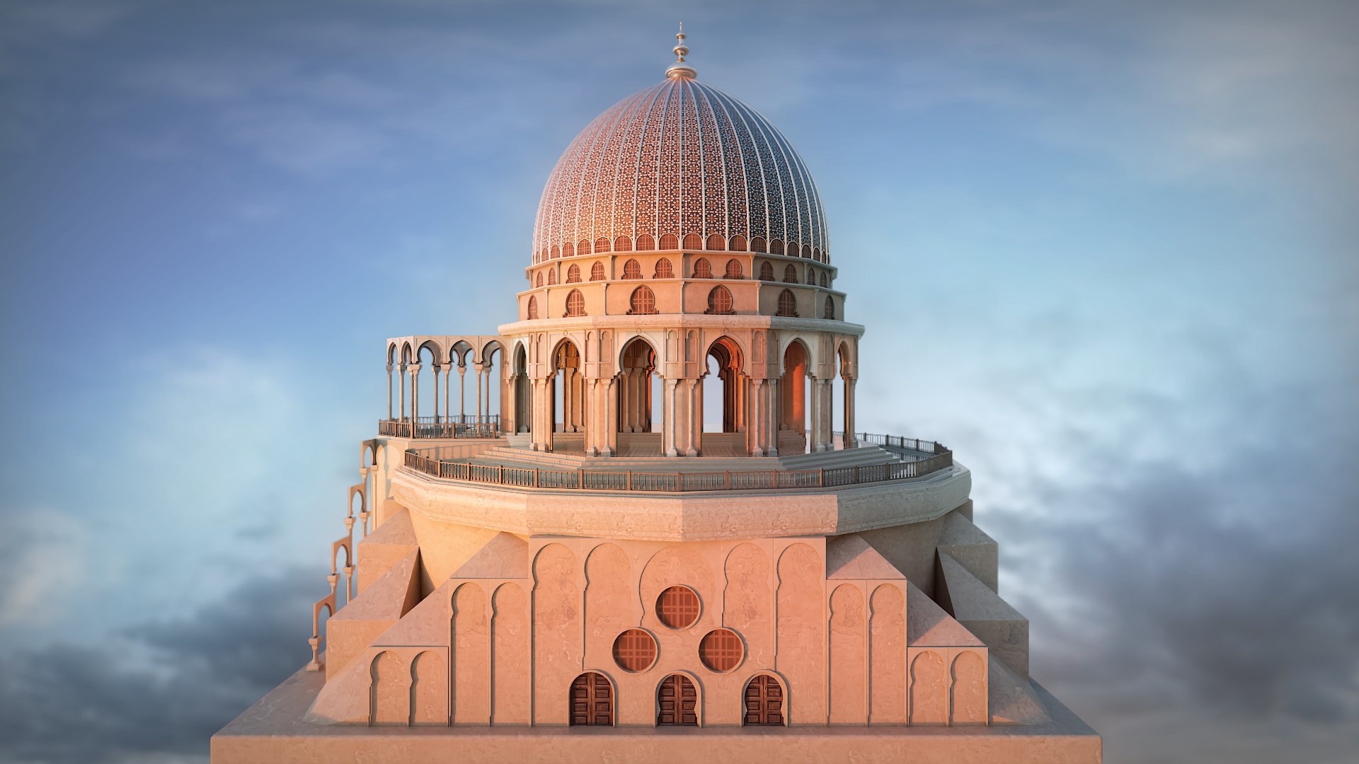 Arabic Islamic Dome 3D - TurboSquid 2268439